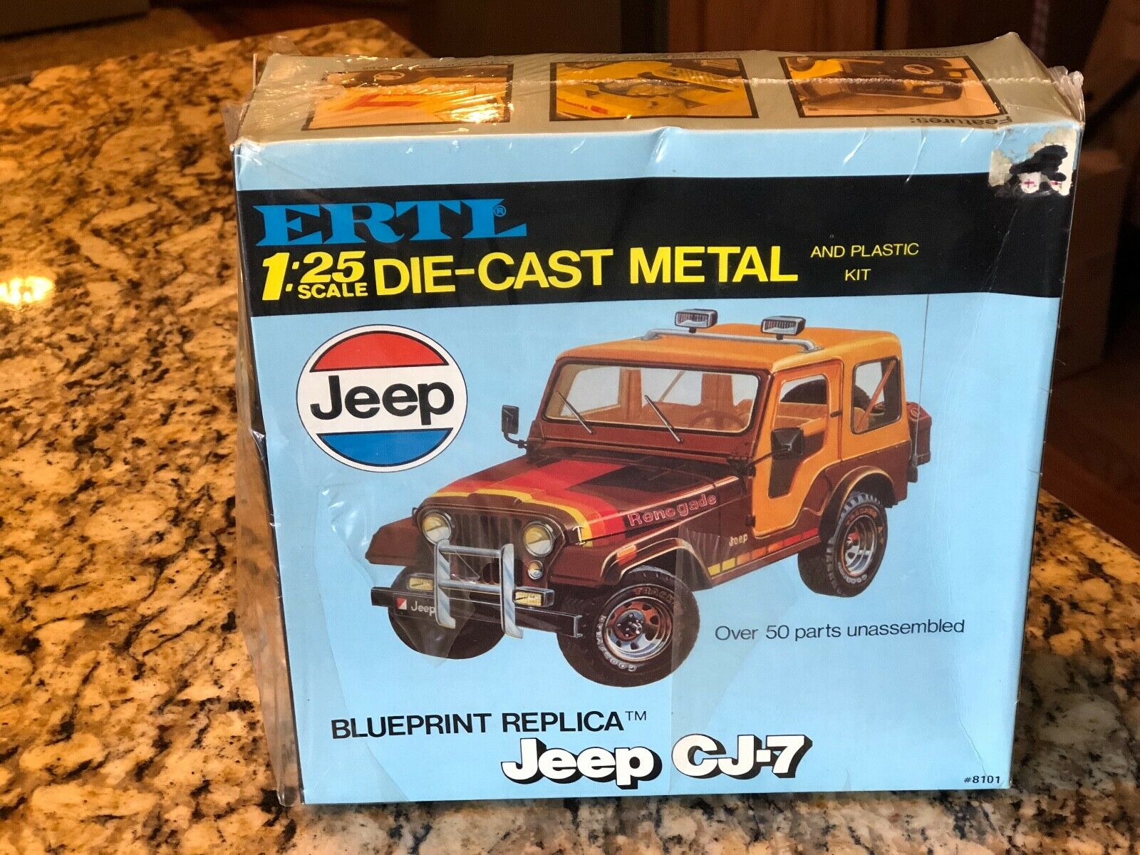 Ertl Jeep Cj 7 Die Cast Metal And Plastic 1 25 Scale - Jeep Wrangler ...
