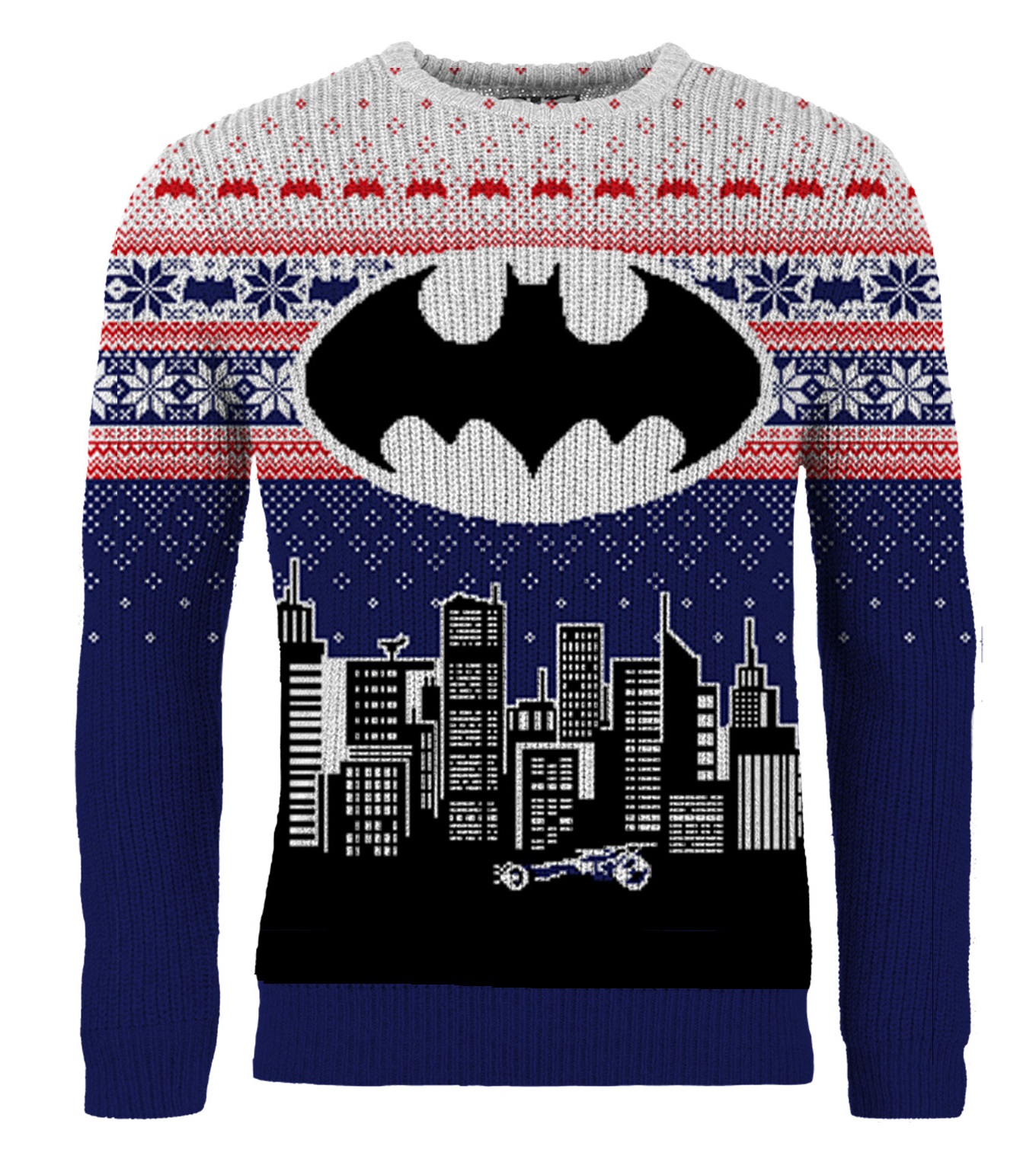 Batman Bat Signal Unisex Knitted Christmas Jumper Sweater - Batman ...