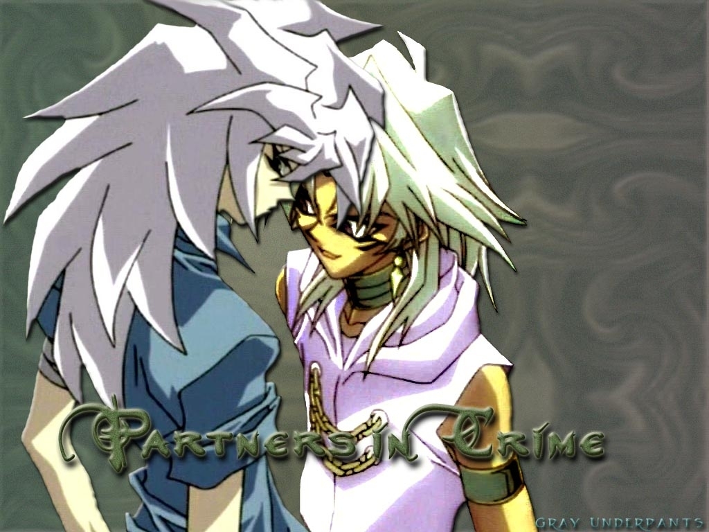 Marik And Bakura - Cartoon (#1489291) - HD Wallpaper & Backgrounds Download