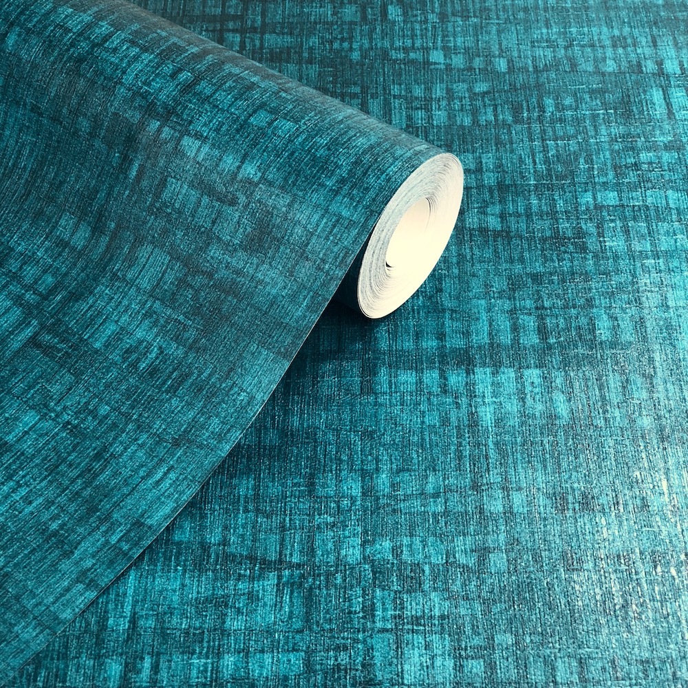 As Creation Titanium Deep Teal Wallpaper 327353 - Woven Fabric ...
