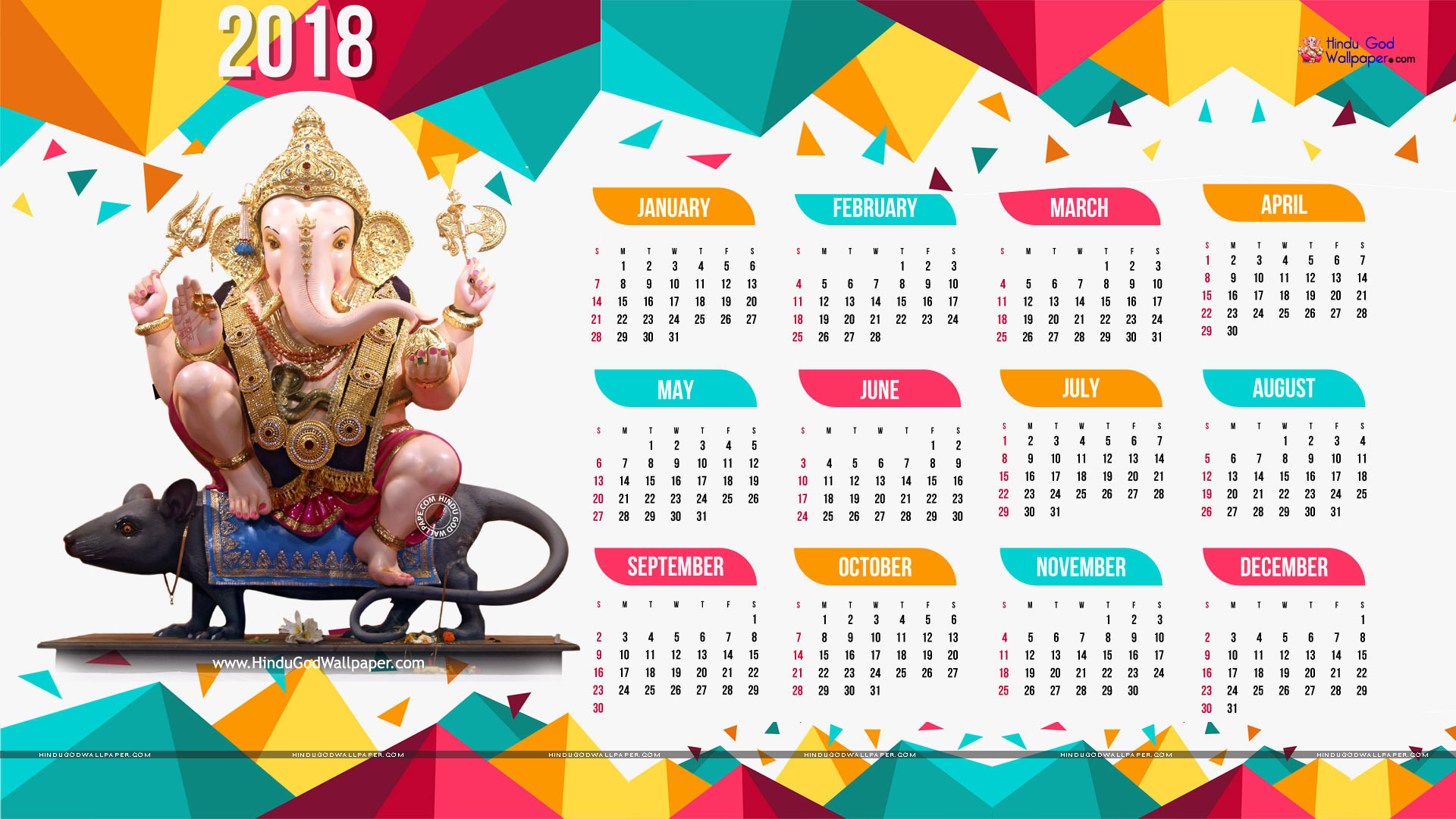 Calendar 2018 Hd Images - 2018 Calendar Full Hd (#155869) - HD ...