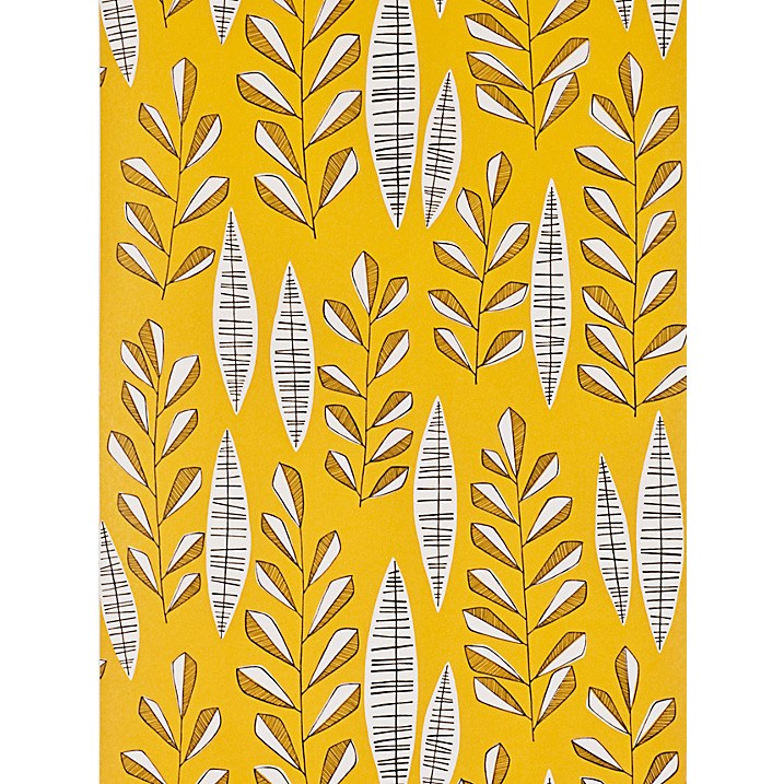 Download Miss Print Garden City Sunburst - Mustard Yellow Pattern ...