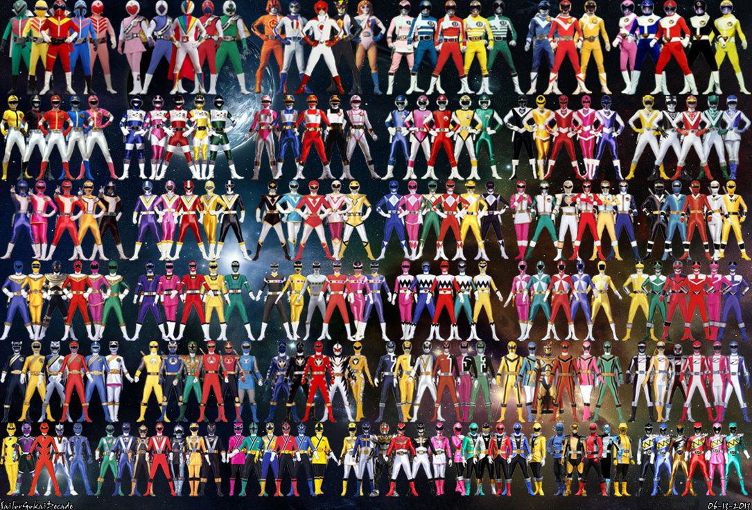 Super Sentai Wallpaper - All Power Rangers (#1510500) - HD Wallpaper ...