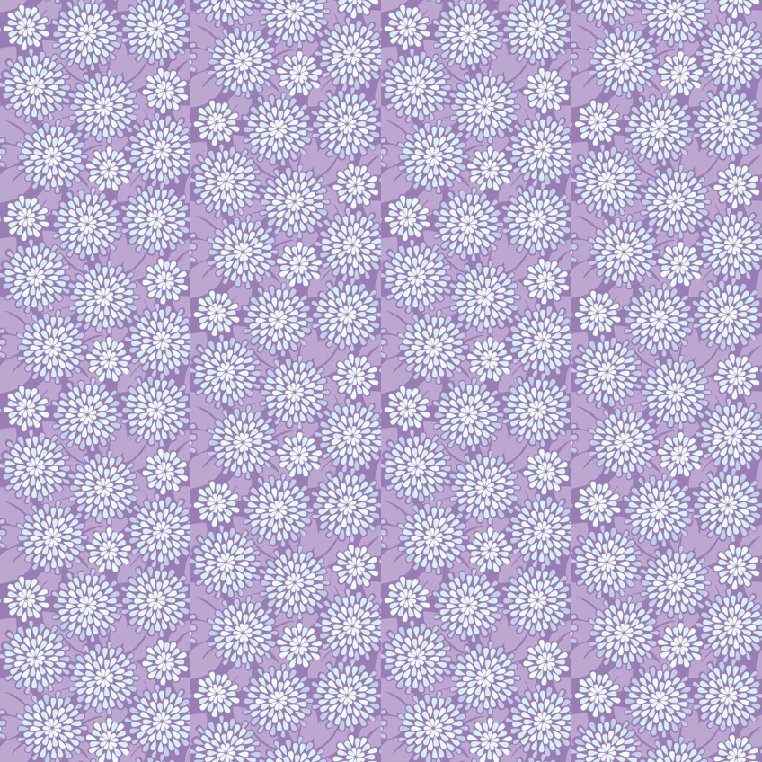 Teardrop Flowers In Purple// Repeating Pattern For - Pattern (#1514661 ...