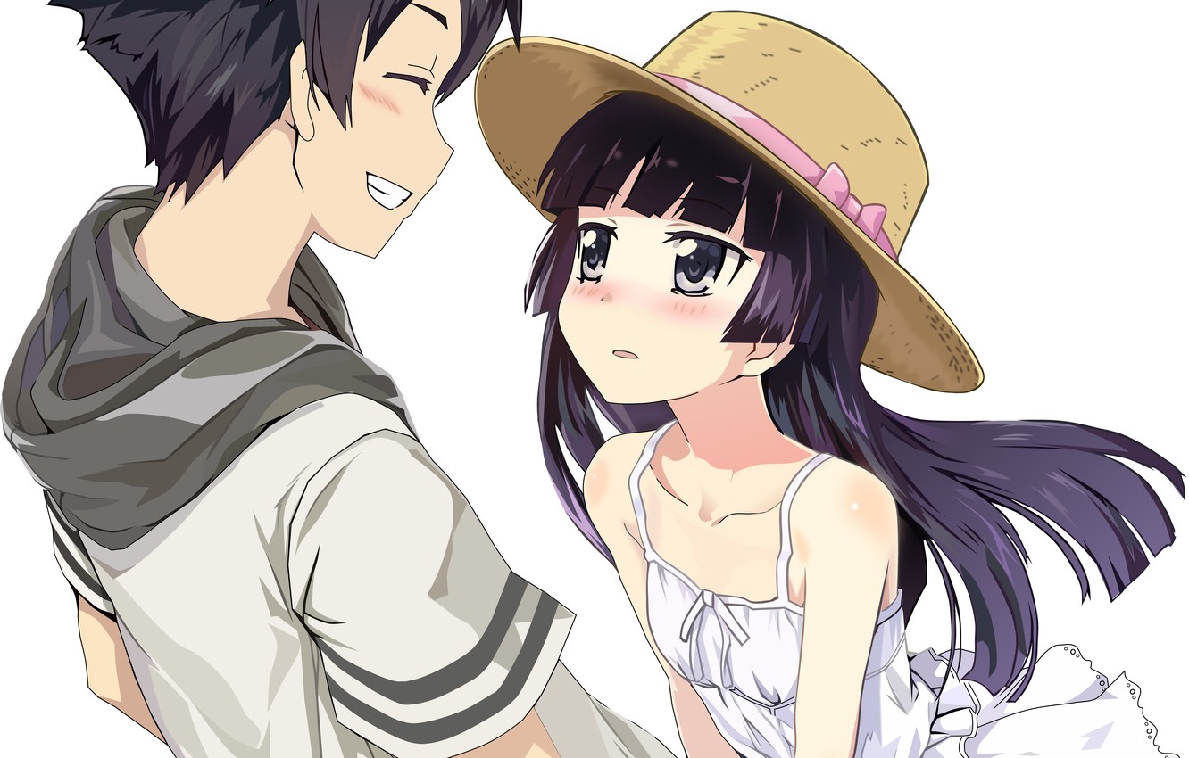 Photo Wallpaper Girl, Anime, Art, Guy, Oreimo - Oreimo Art (#1549010 ...