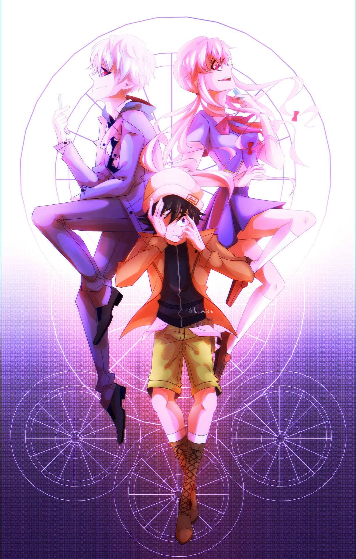 Mirai Nikki Mirainikki Future Diary Futurediary Yuno - Transparent ...