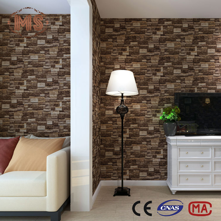 Download 3d Stone Design Pvc Deep Embossed Wallpaper For Drawing - Pvc ...