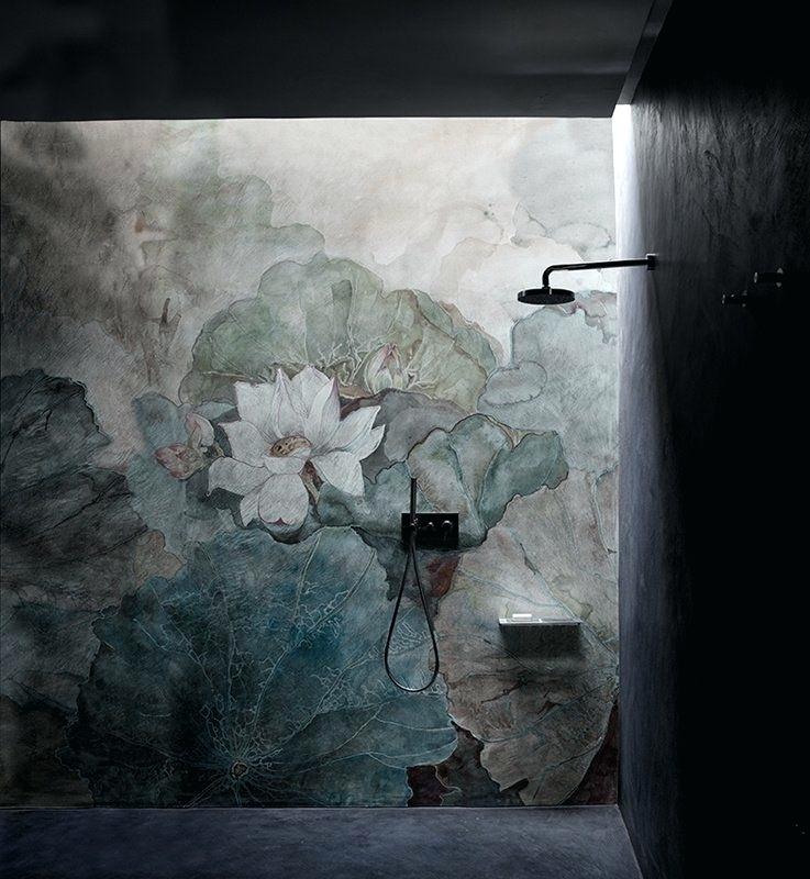 Shower Wallpaper Wallpaper Designed By For In The Shower - Wall And ...