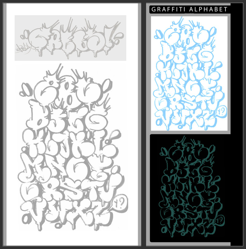 Download Graffiti Alphabet Throwie Graffiti Throwies - Graffiti ...