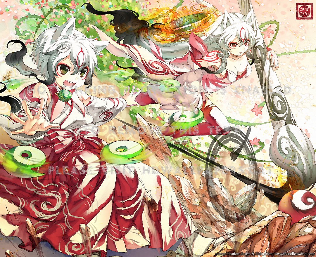 Okami Kaze Hime (#1581858) - HD Wallpaper & Backgrounds Download
