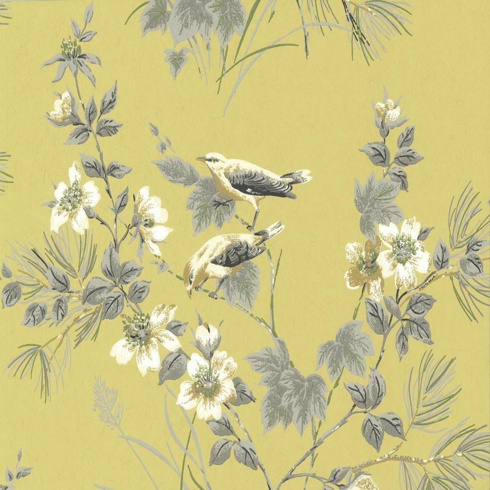 Details About Chartreuse - Floral Bird Pink (#1601914) - HD Wallpaper ...