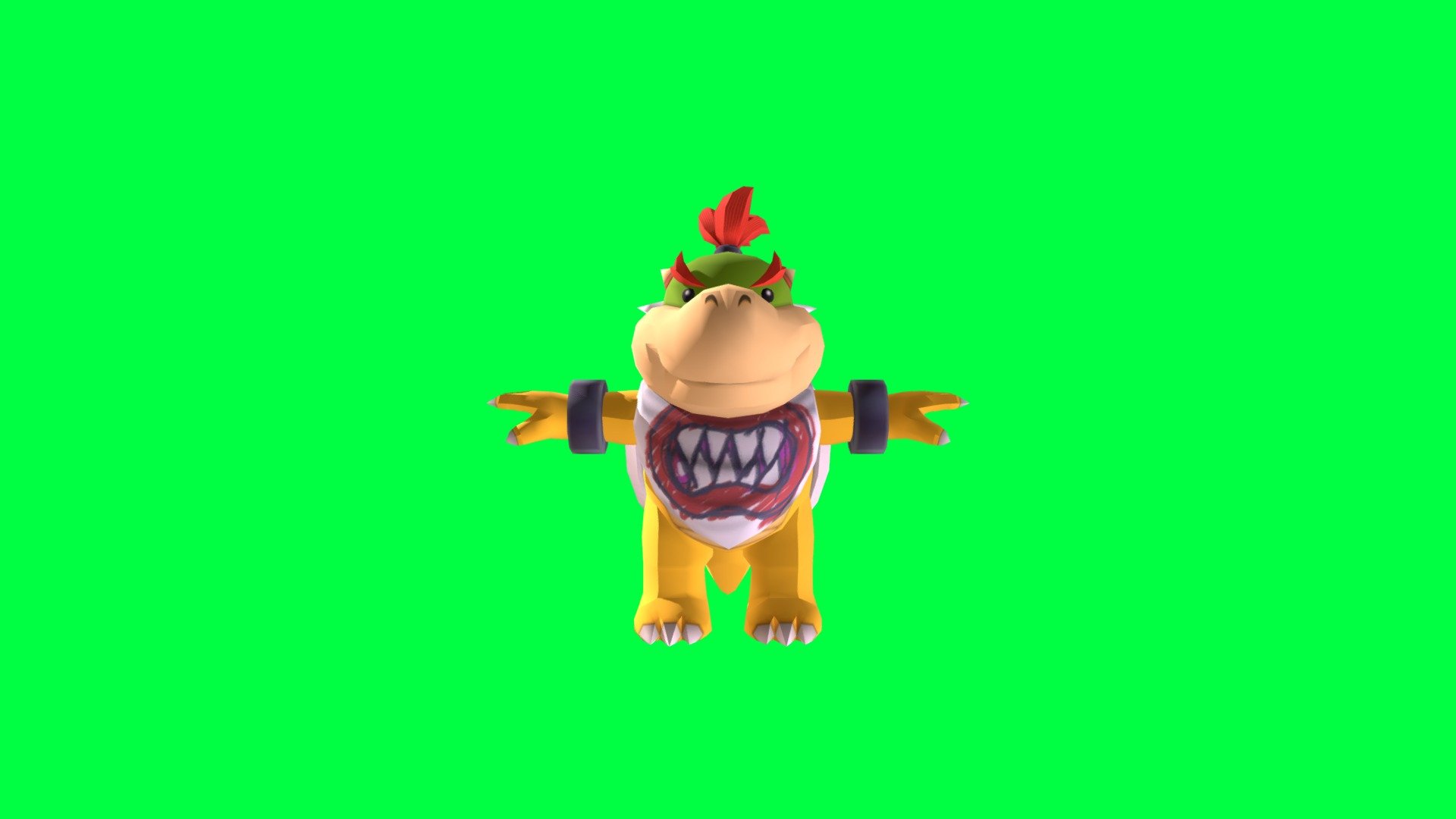 Bowser Jr T Pose (#1602321) - HD Wallpaper & Backgrounds Download