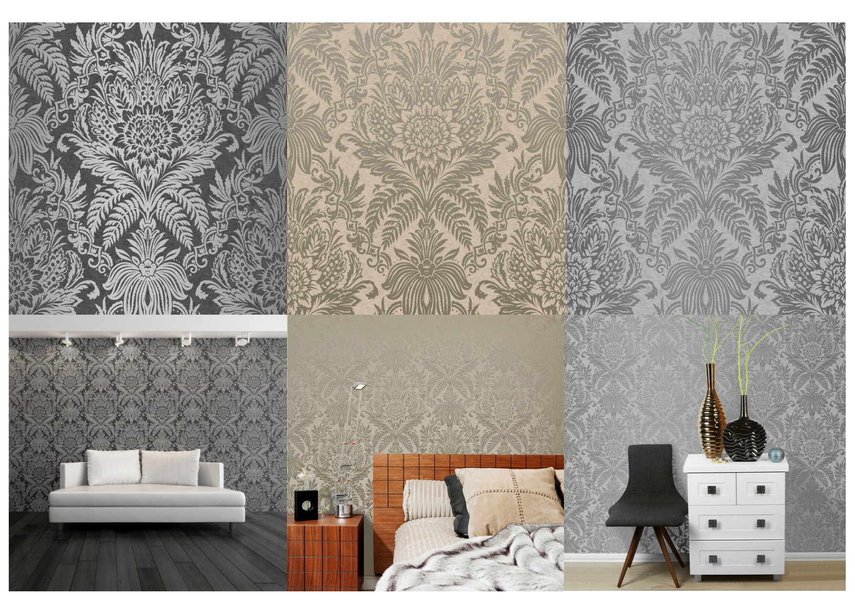 Crown Signature Damask Wallpaper - Wallpaper (#1607078) - HD Wallpaper ...