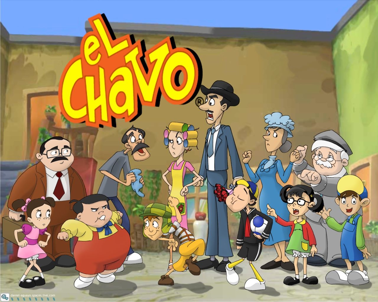Chaves Background - El Chavo Del 8 Animado (#1624219) - HD Wallpaper ...
