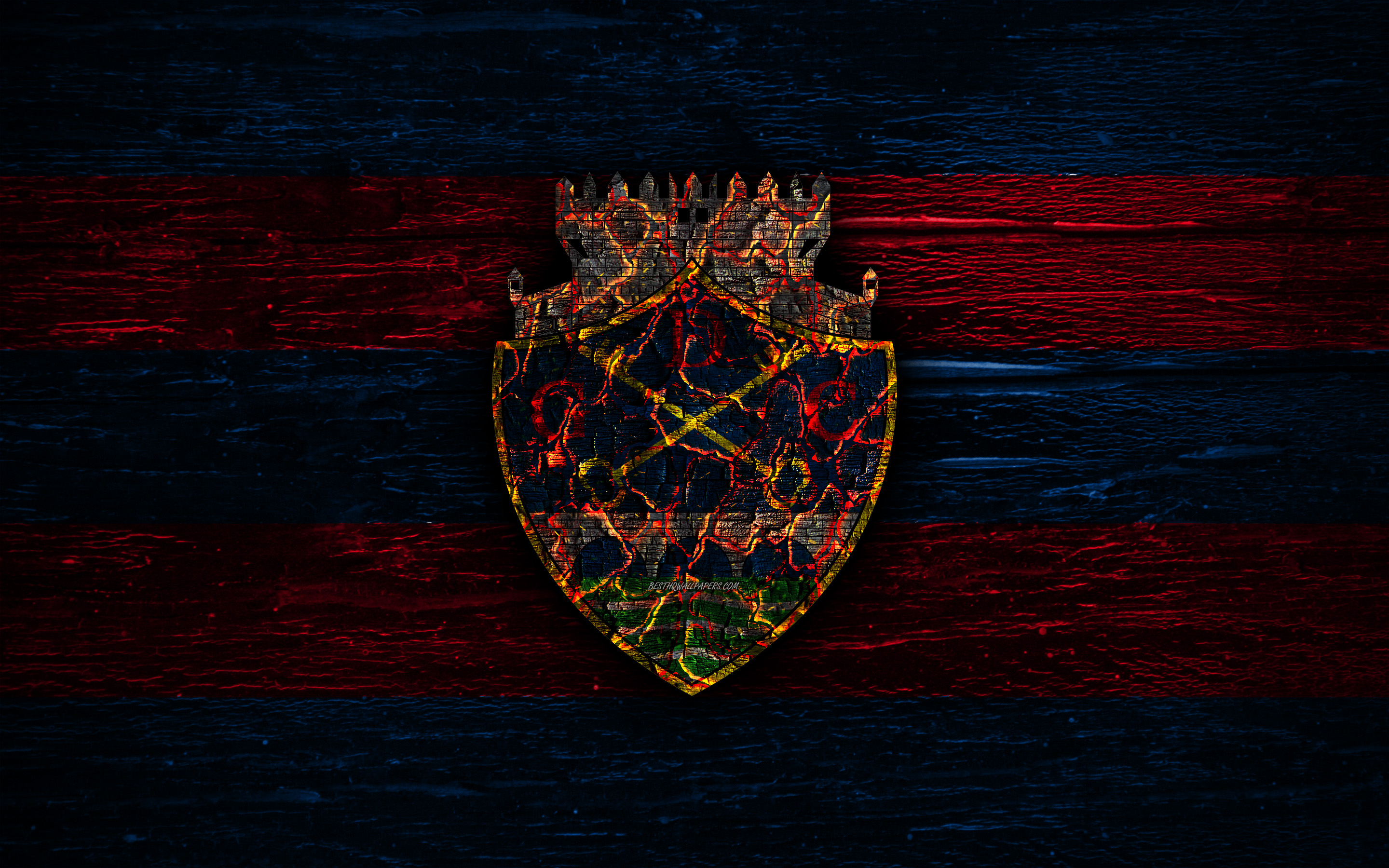 Chaves Fc, Fire Logo, Primeira Liga, Blue And Red Lines, - Motif ...