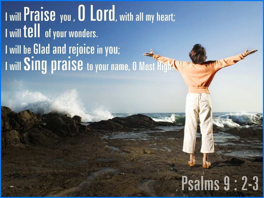 Bible Verses About Singing Praise Pleasant Bible Verse - Psalm 9 3 ...