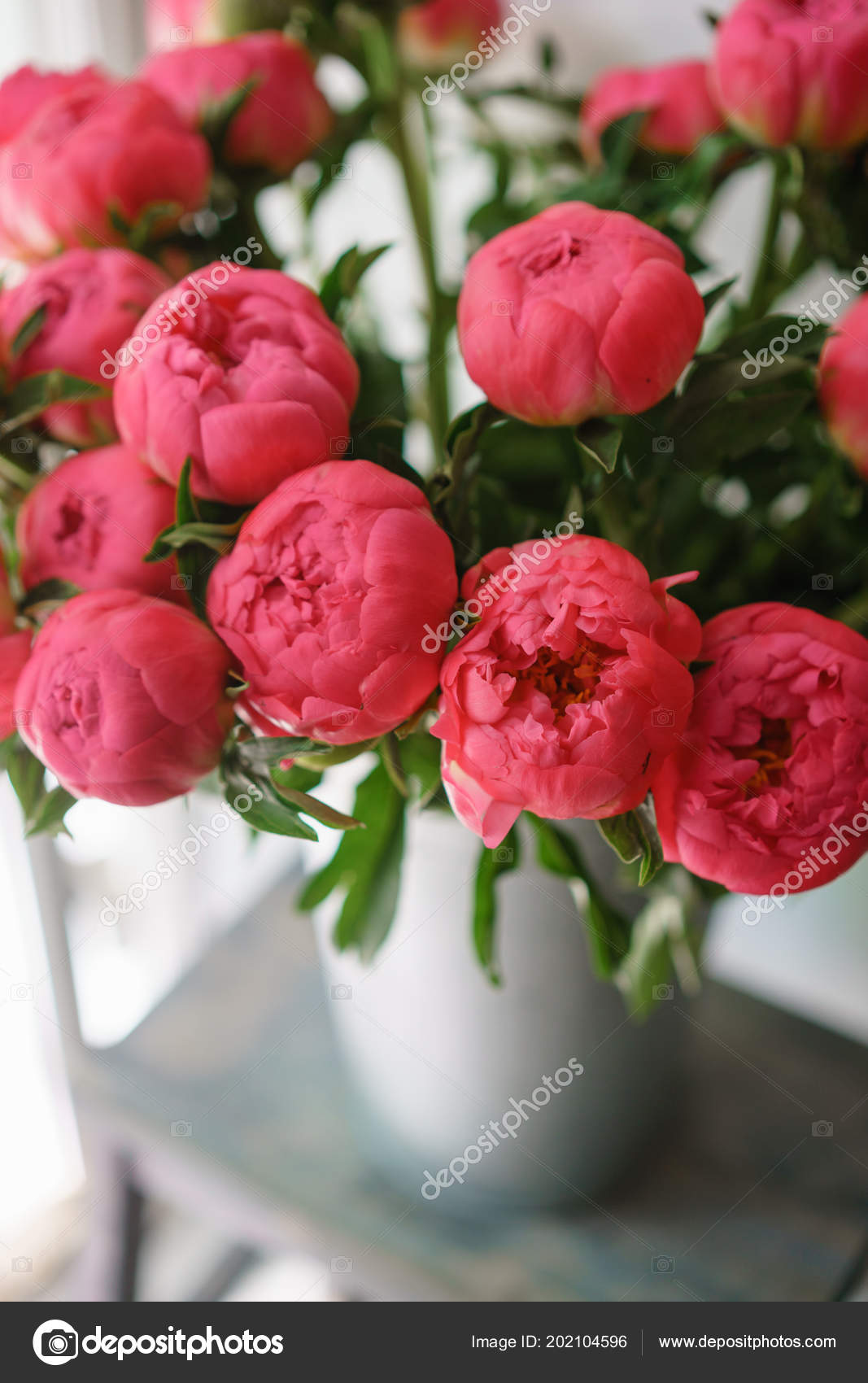 Beautiful Bouquet Of Red Peonies - Red Peony Rose Flower (#1629374 ...