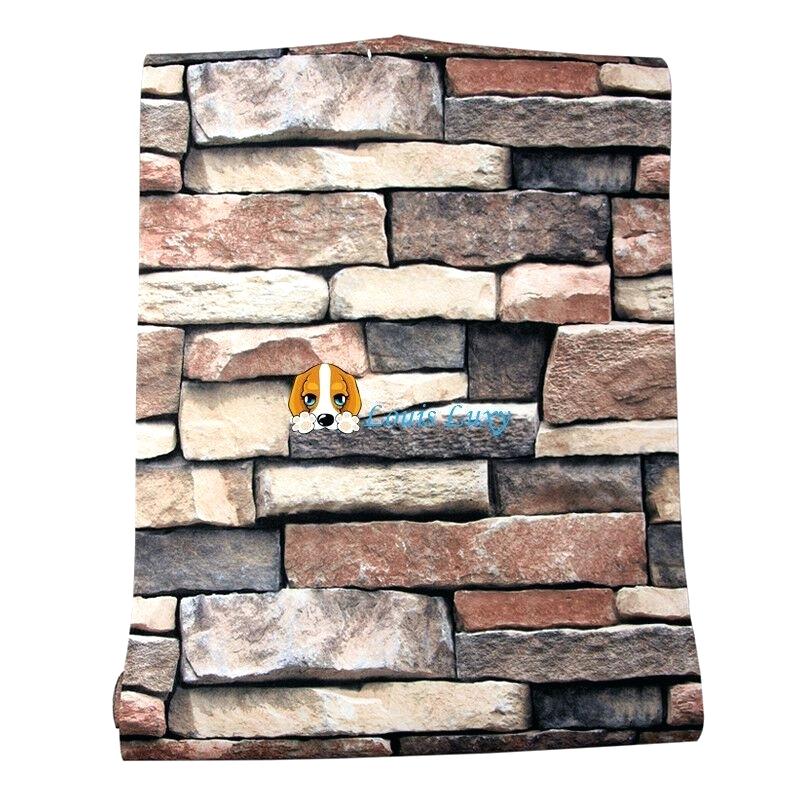 Details About Effect Stacked Stone Look Wallpaper Natural - Batu Alam ...