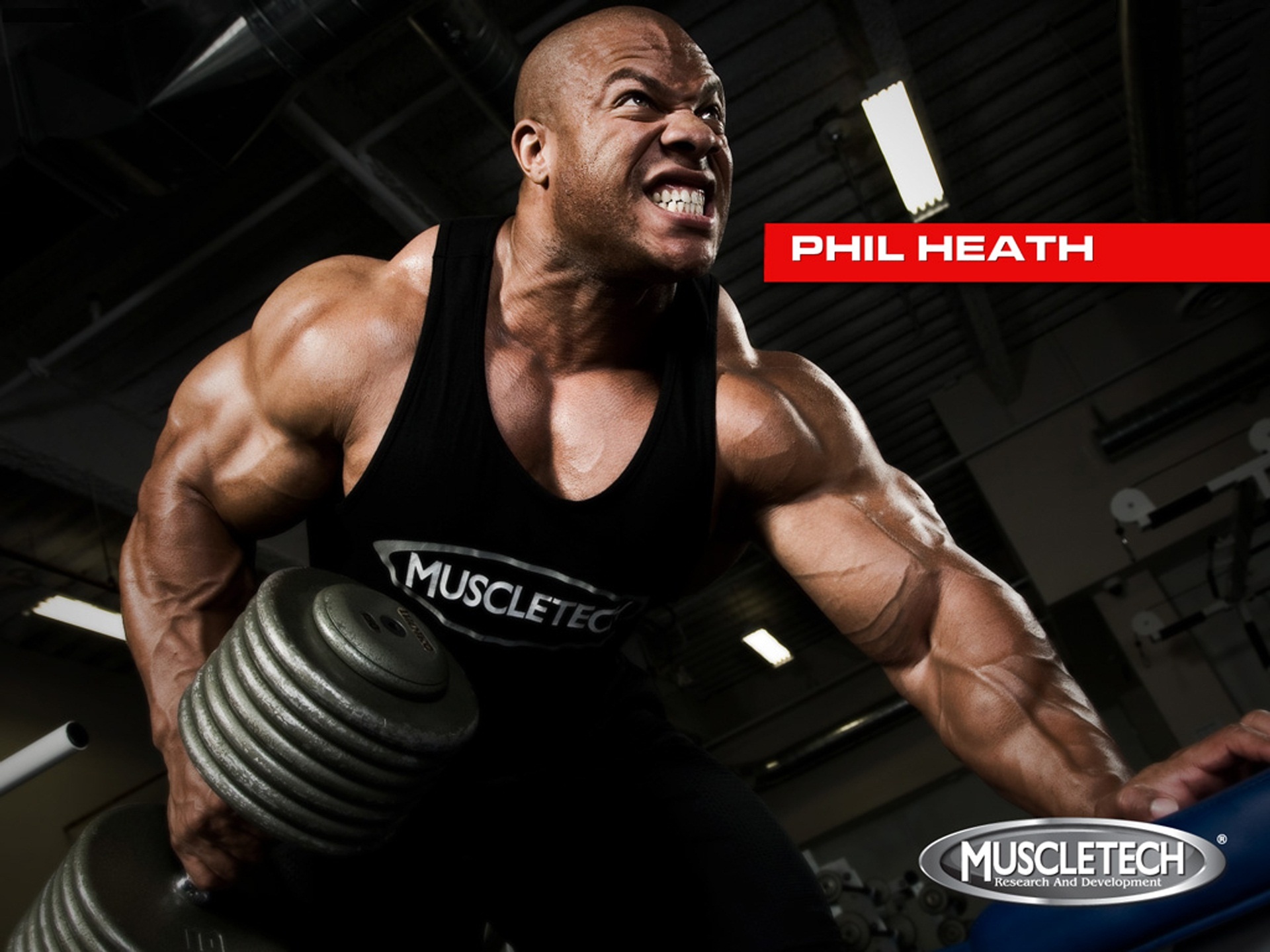 Phil Heath - Muscletech (#1699892) - HD Wallpaper & Backgrounds Download