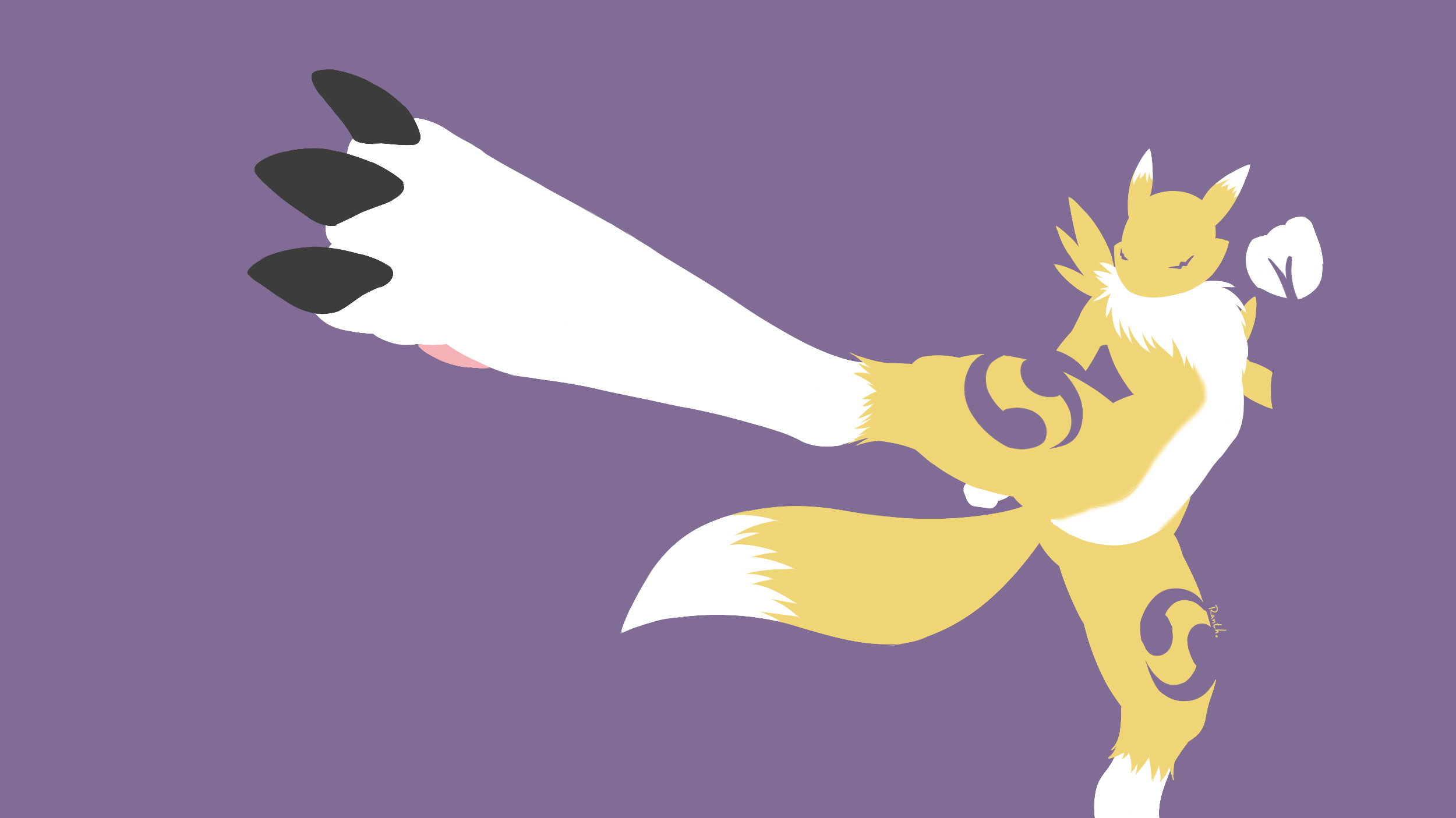 Renamon Wallpaper - Cartoon (#1716129) - HD Wallpaper & Backgrounds ...