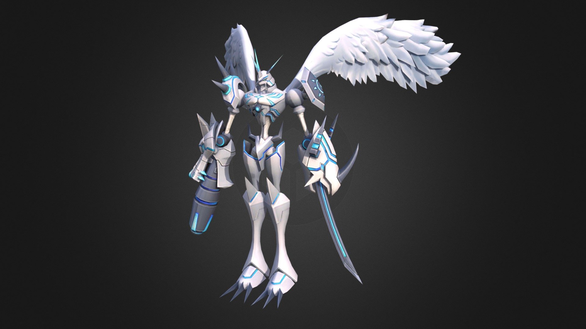 Digimon 3d Omnimon Merciful Mode - Omegamon Merciful Mode 3d (#1716525 ...