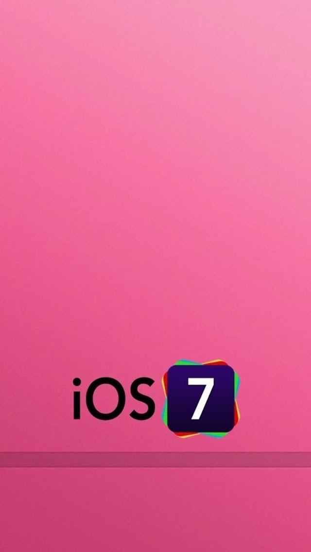 Ios 7 Logo With Pink Background - Ios 7 لوغو (#1717859) - HD Wallpaper ...