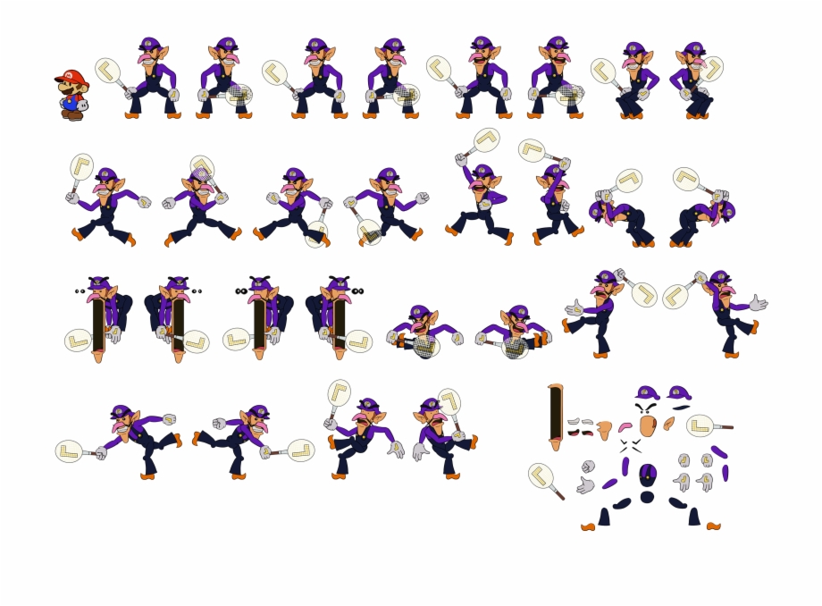 General Guy Https - Paper Mario Color Splash Waluigi (#1737052) - HD ...