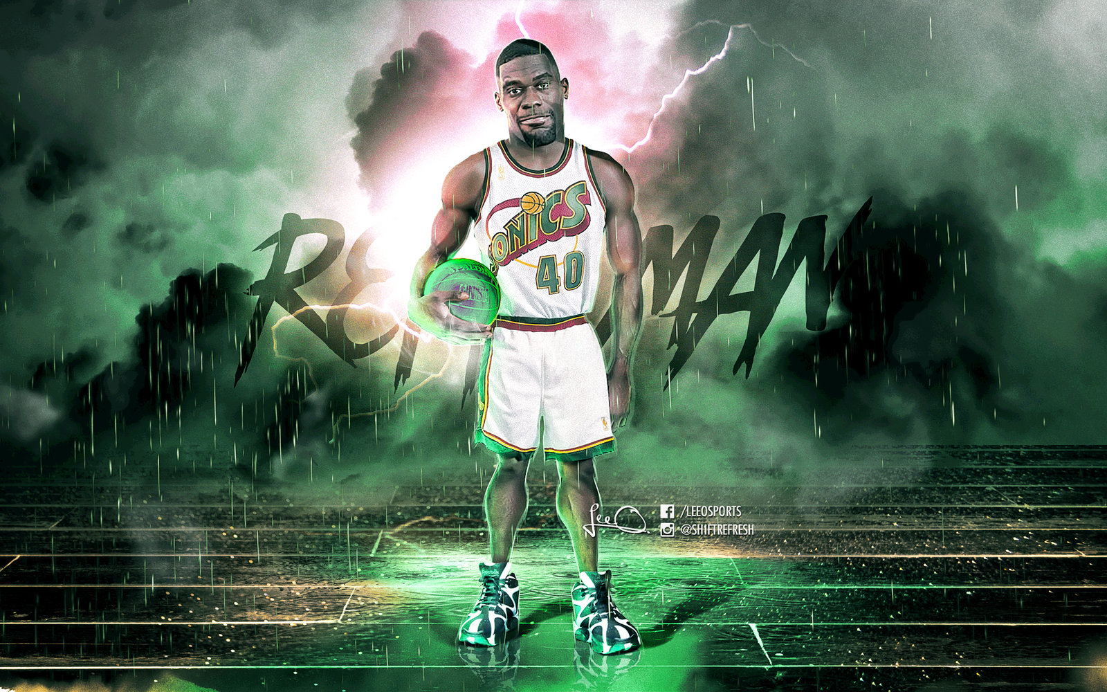 Shawn Kemp Reign Man (#1744717) - HD Wallpaper & Backgrounds Download