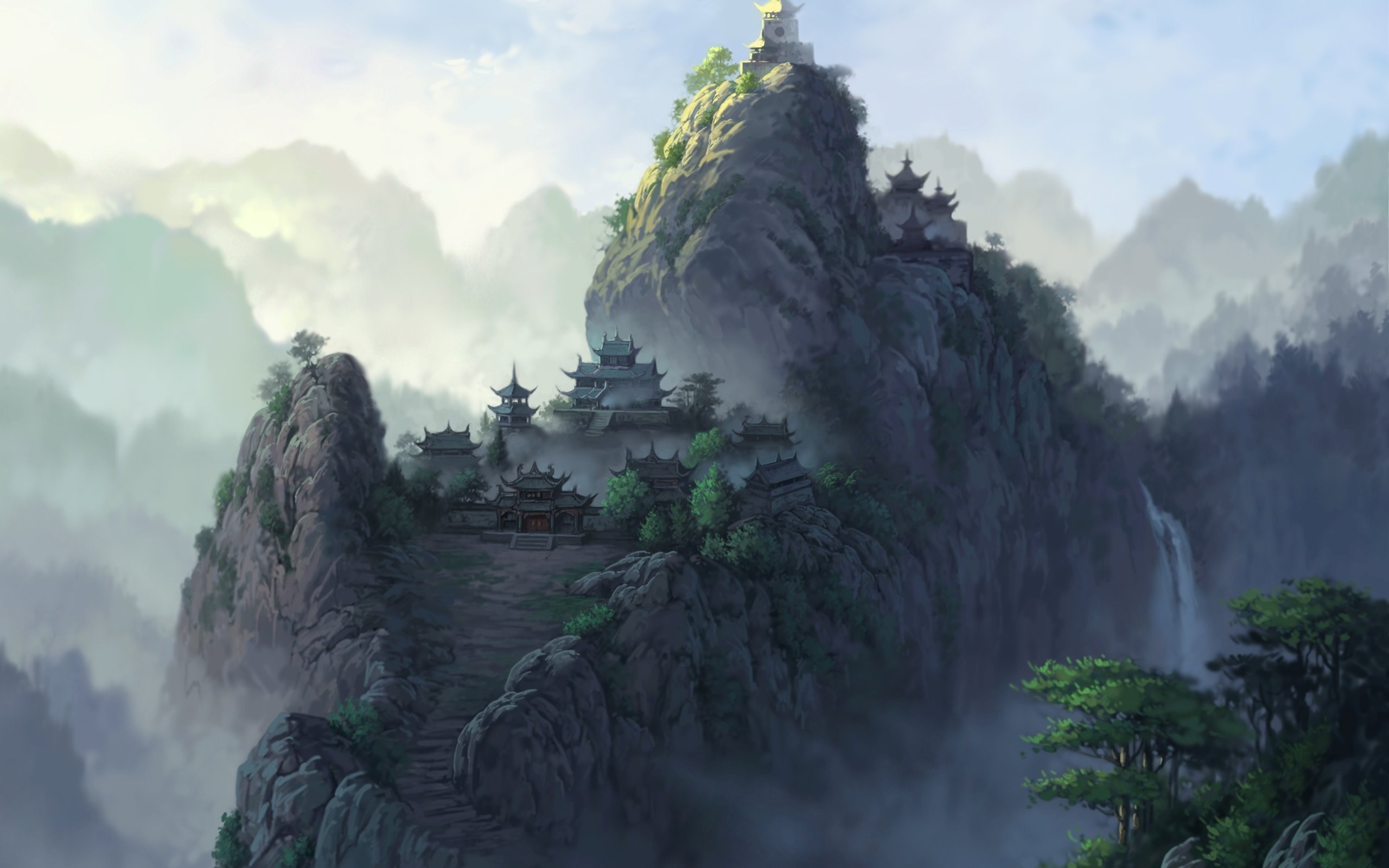 Temples Wallpaper - Ancient Temple Fantasy Art (#1765628) - HD ...