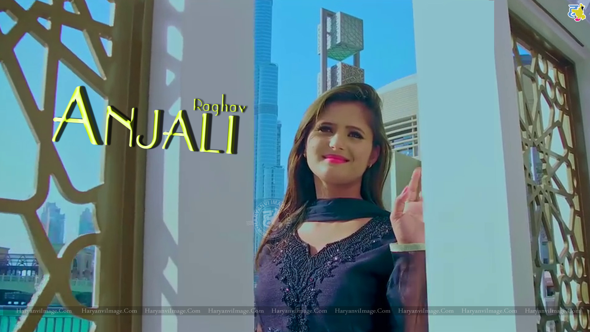 Anjali Raghav Black Suit Wallpaper - Girl (#185381) - HD Wallpaper ...