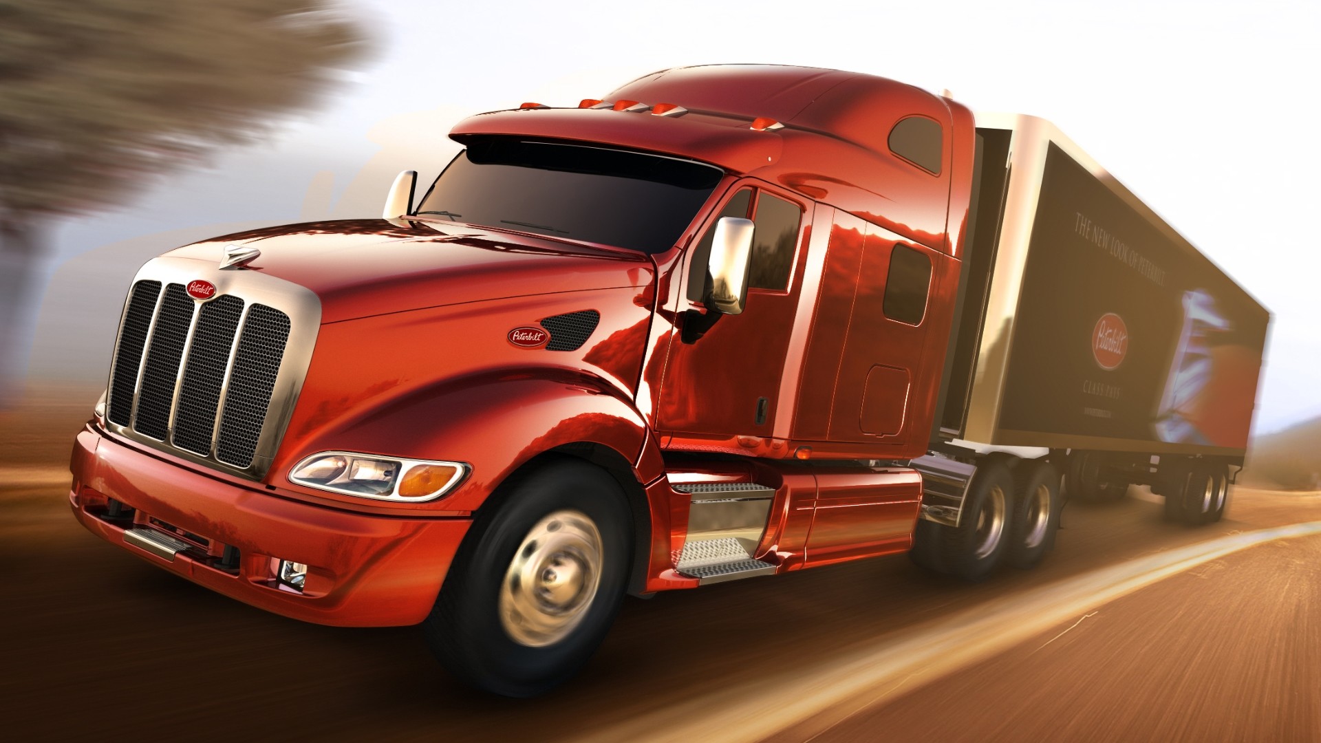 Open Wallpaper - Trailer Truck (#1807865) - HD Wallpaper & Backgrounds ...