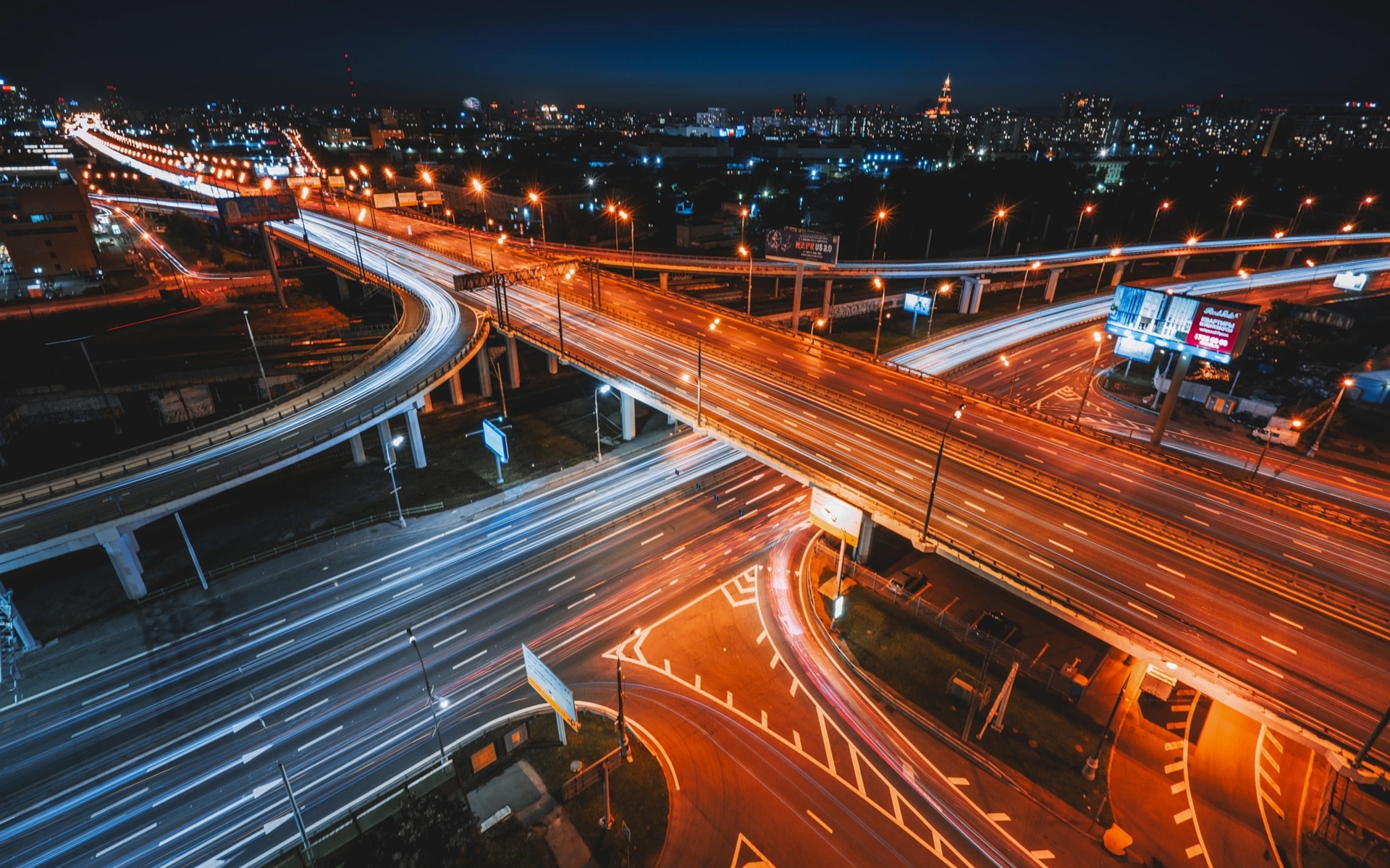 Download This Wallpaper - Night Road (#1810796) - HD Wallpaper ...
