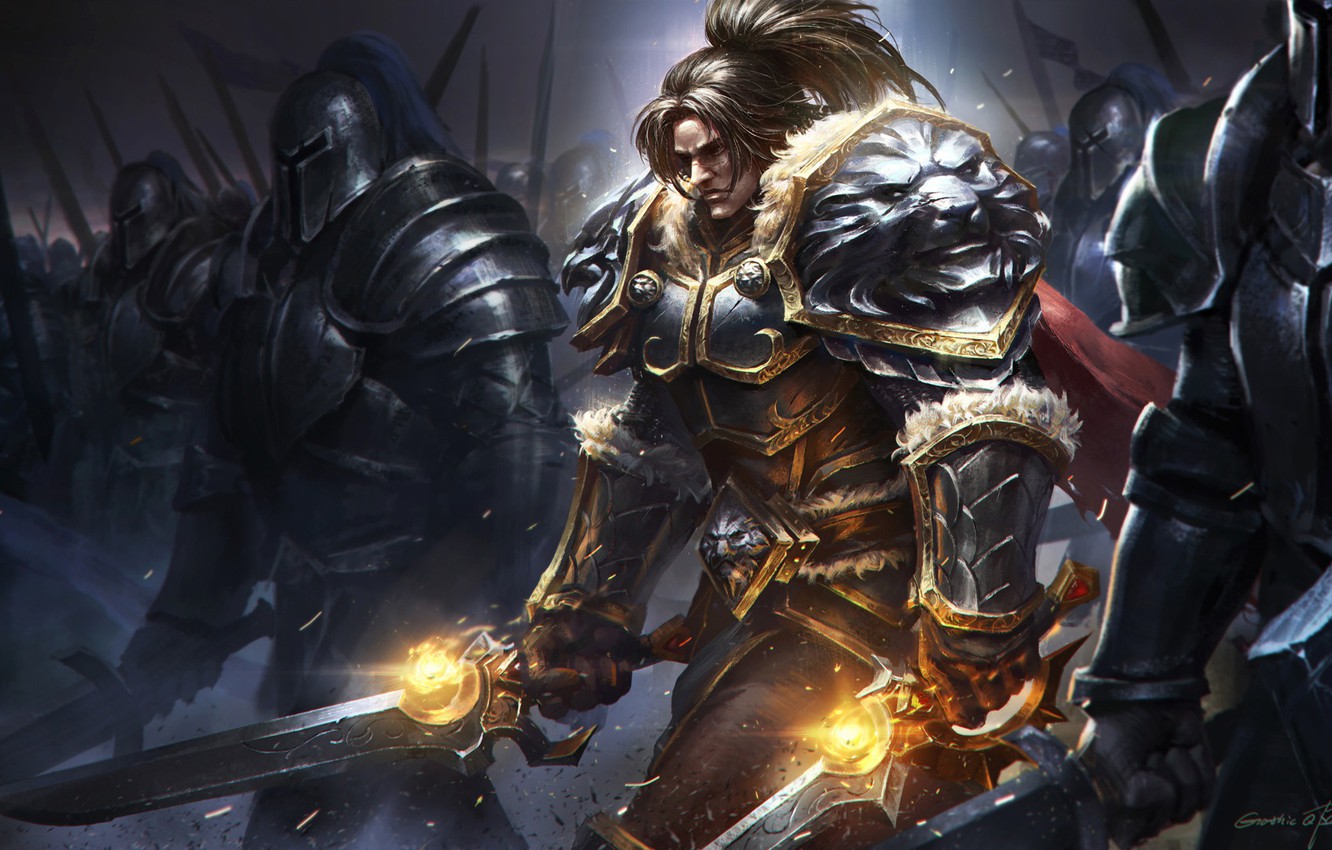 Photo Wallpaper Figure, Warrior, Army, Wow, Blizzard, - Wow Varian ...
