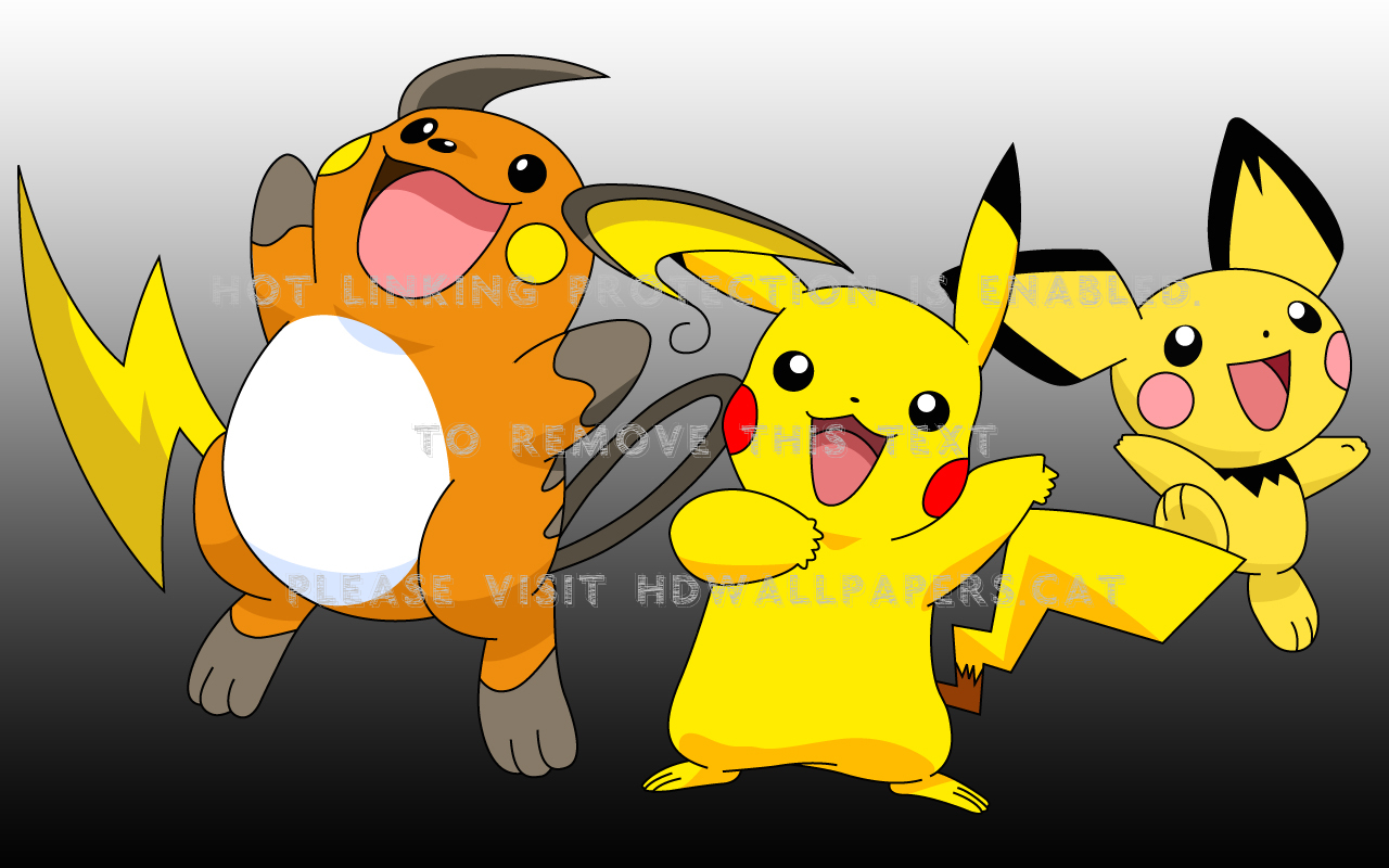 3 Evolutions Of Pikachu (#1821276) - HD Wallpaper & Backgrounds Download
