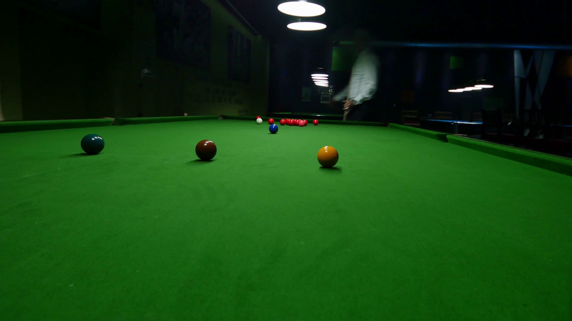 Low Angle View Of A Snooker Table, And A Young Man (#1825254) - HD ...