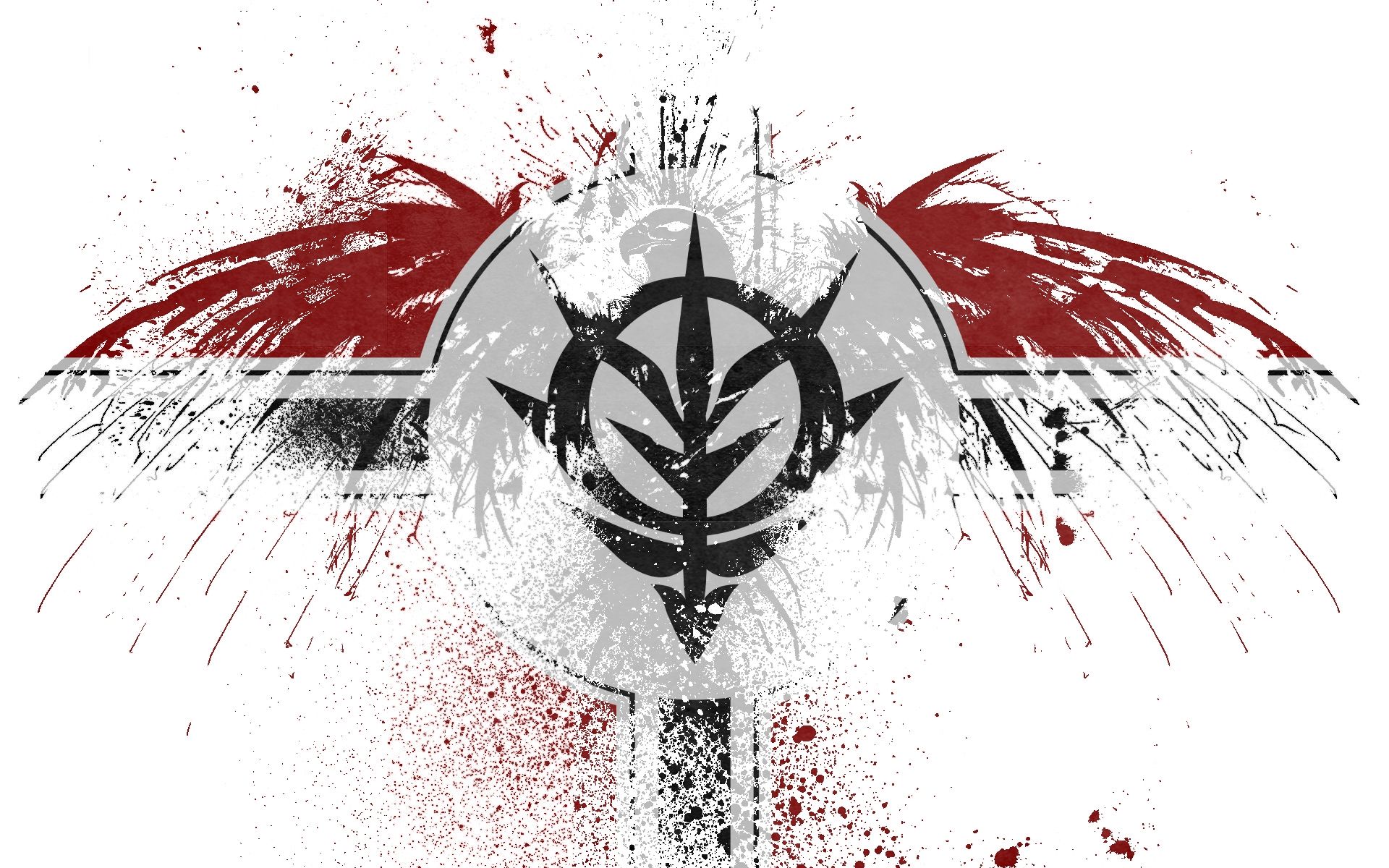 Sieg Zeon - Black And Red Eagle (#1841273) - HD Wallpaper & Backgrounds ...