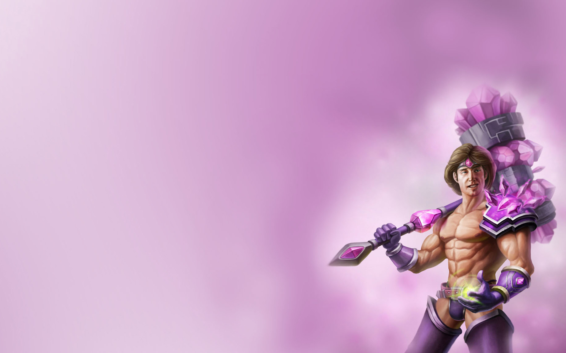 Taric Wallpaper By Mtnnn - League Of Legends Pink Taric (#1844707) - HD Wallpaper & Backgrounds ...