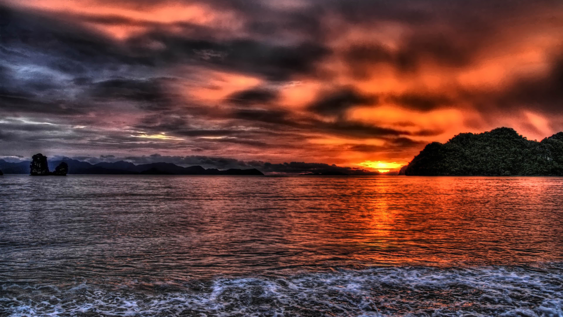 Sunset Beach Hd Wallpaper - Wallpaper (#1857176) - HD Wallpaper ...