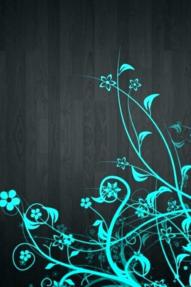 This - Turquoise And Black Background (#1872073) - HD Wallpaper ...
