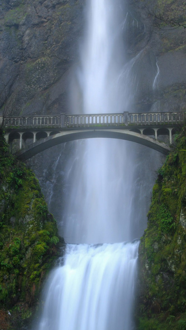 Waterfall - Multnomah Falls (#1895127) - HD Wallpaper & Backgrounds ...