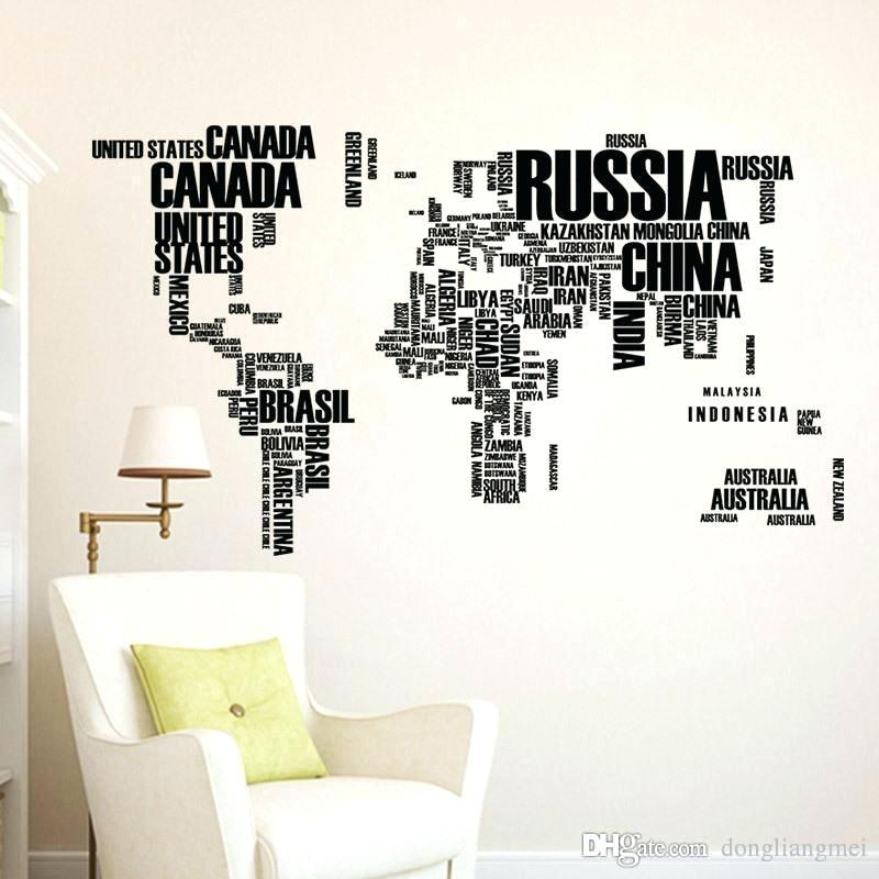 Download Dream - World Map Wall Sticker With Countries On Itl.cat