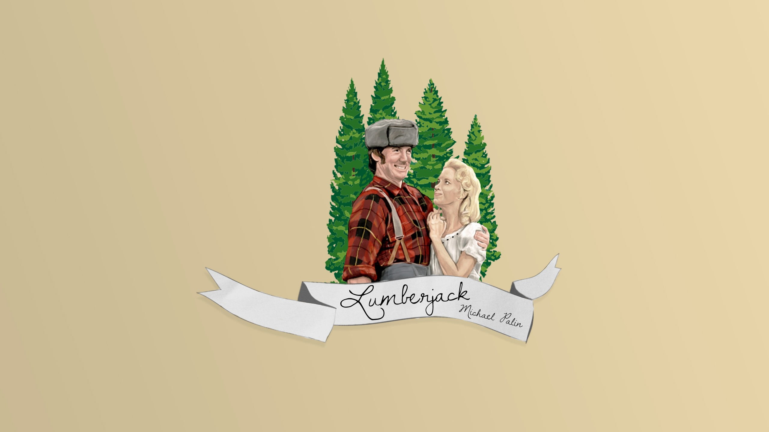 Lumberjack Painting, Monty Python, Minimalism, Trees, - Monty Python ...