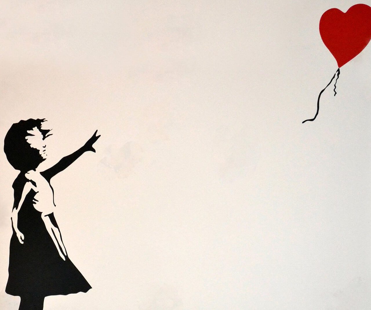 Related Wallpaper - Girl Letting Go Of Red Balloon (#1922936) - HD ...