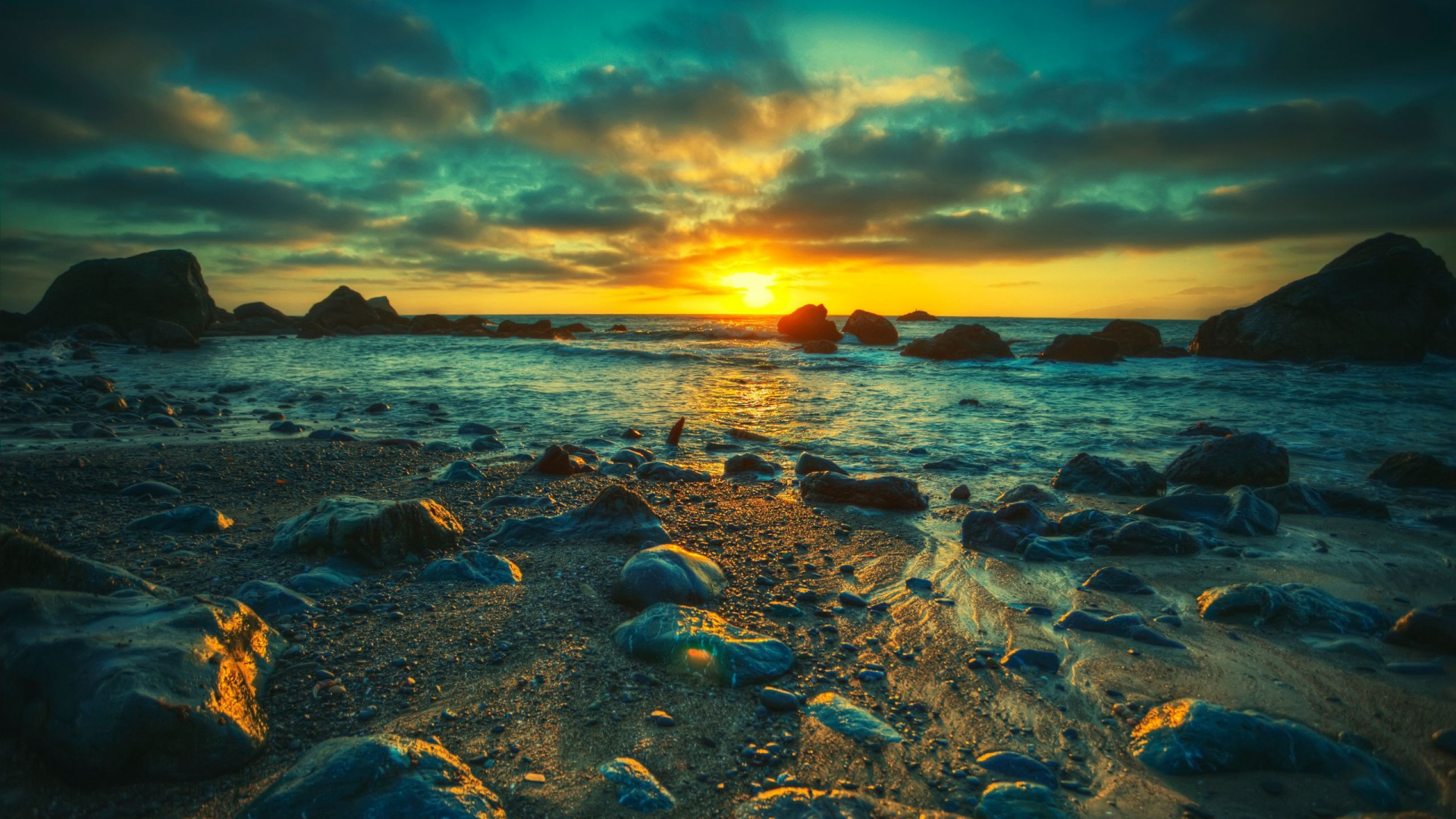 Sky, Sea, Ocean, Wave, Rock Wallpaper In Resolution (#1932021) - HD ...