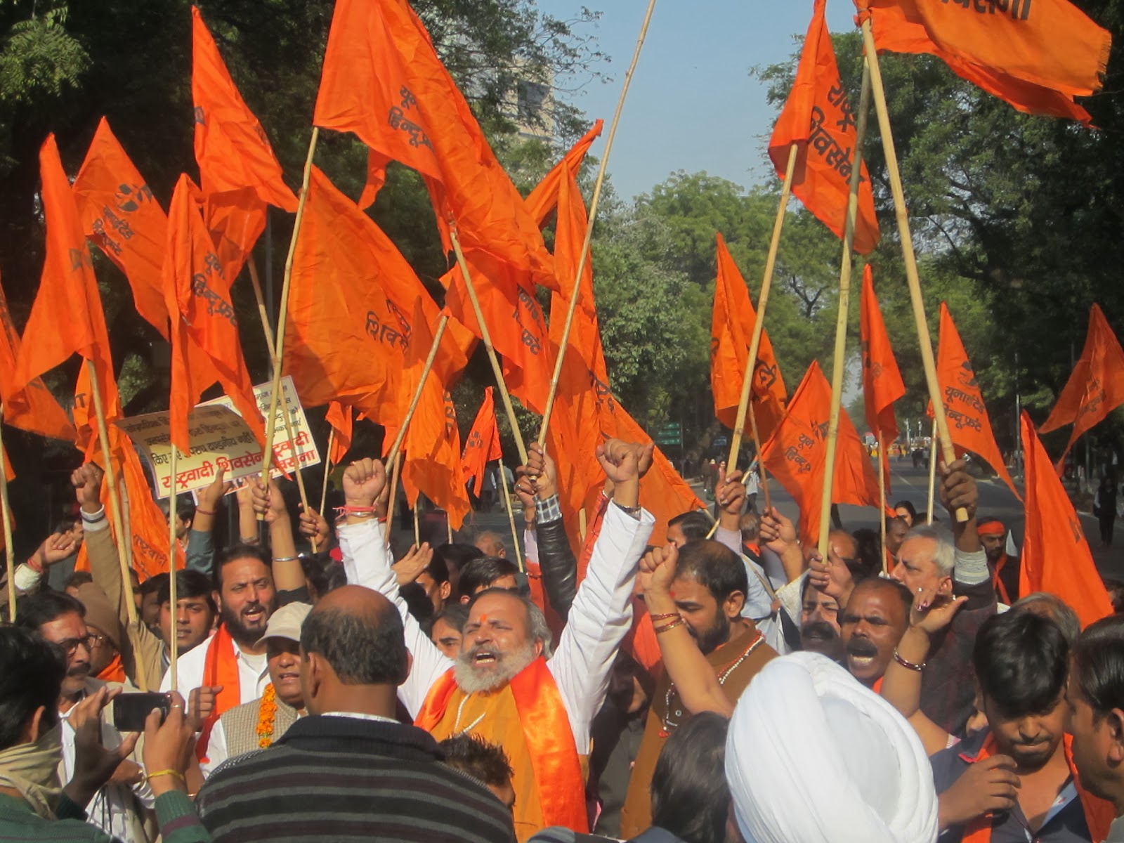 Shiv Sena Flags (#1933382) - HD Wallpaper & Backgrounds Download