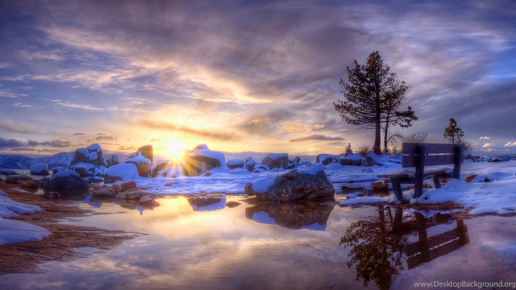 Winter Beach Sunset Wallpapers, Beach Pictures And - Winter Beach ...