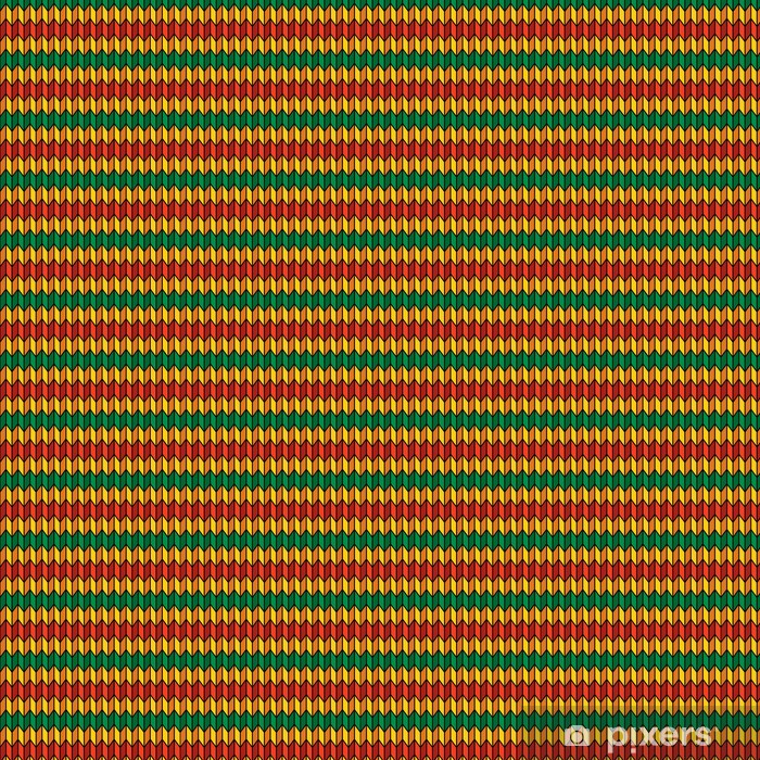 Background Seamless Pattern In Rasta Colors Vinyl Custom-made ...