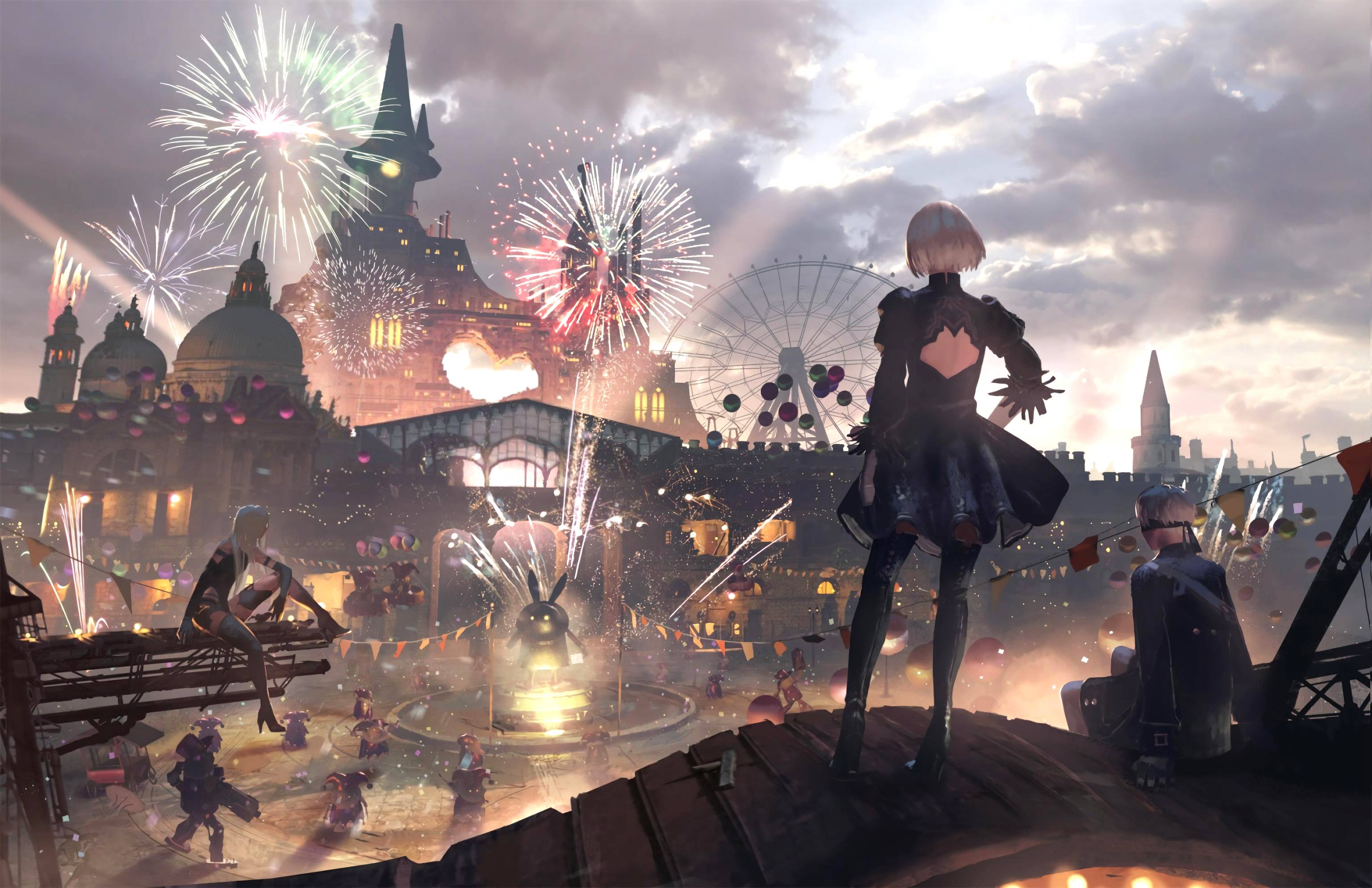 Here You Go - Nier Automata Amusement Park (#1970783) - HD Wallpaper ...