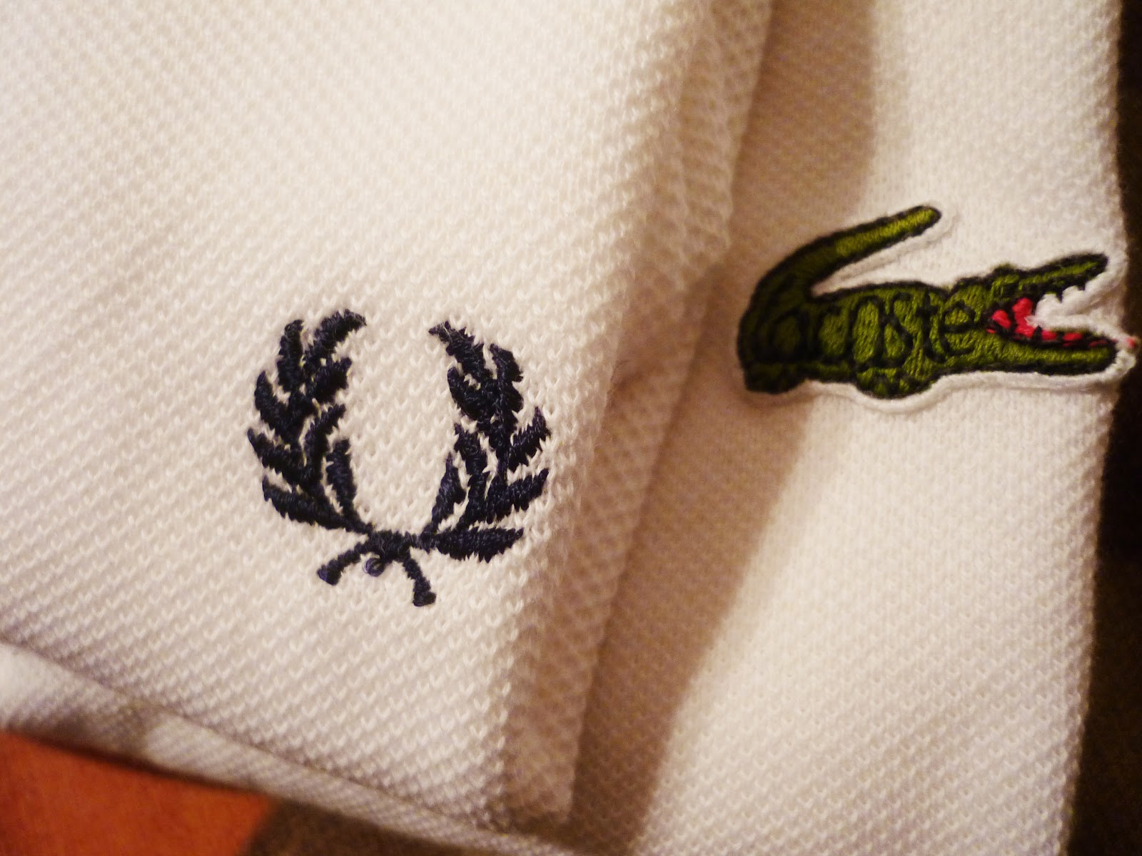 Fred Perry & Lacoste Plain White Longsleeve Polo - Fred Perry Shirt ...
