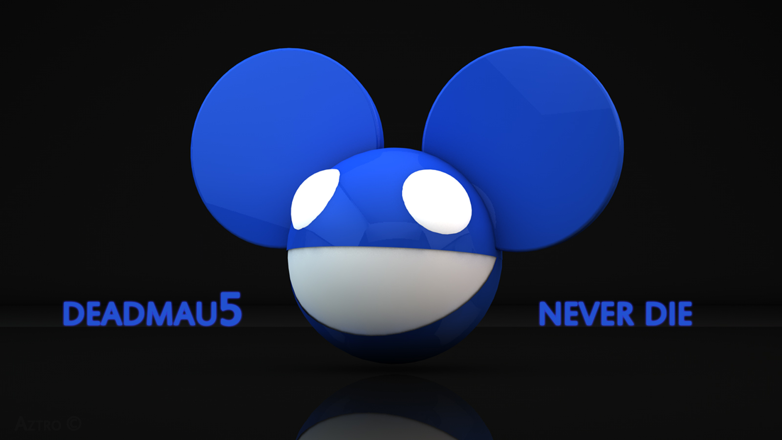 Deadmau5 Blue - Cartoon (#1977115) - HD Wallpaper & Backgrounds Download